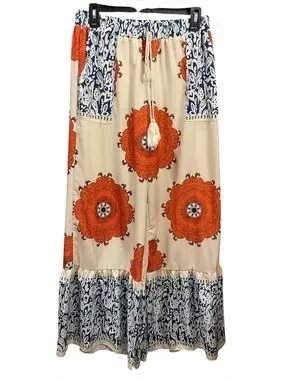 New Fashion | Pants & Jumpsuits | Nwt New Fashion Boho Medallion Print ...